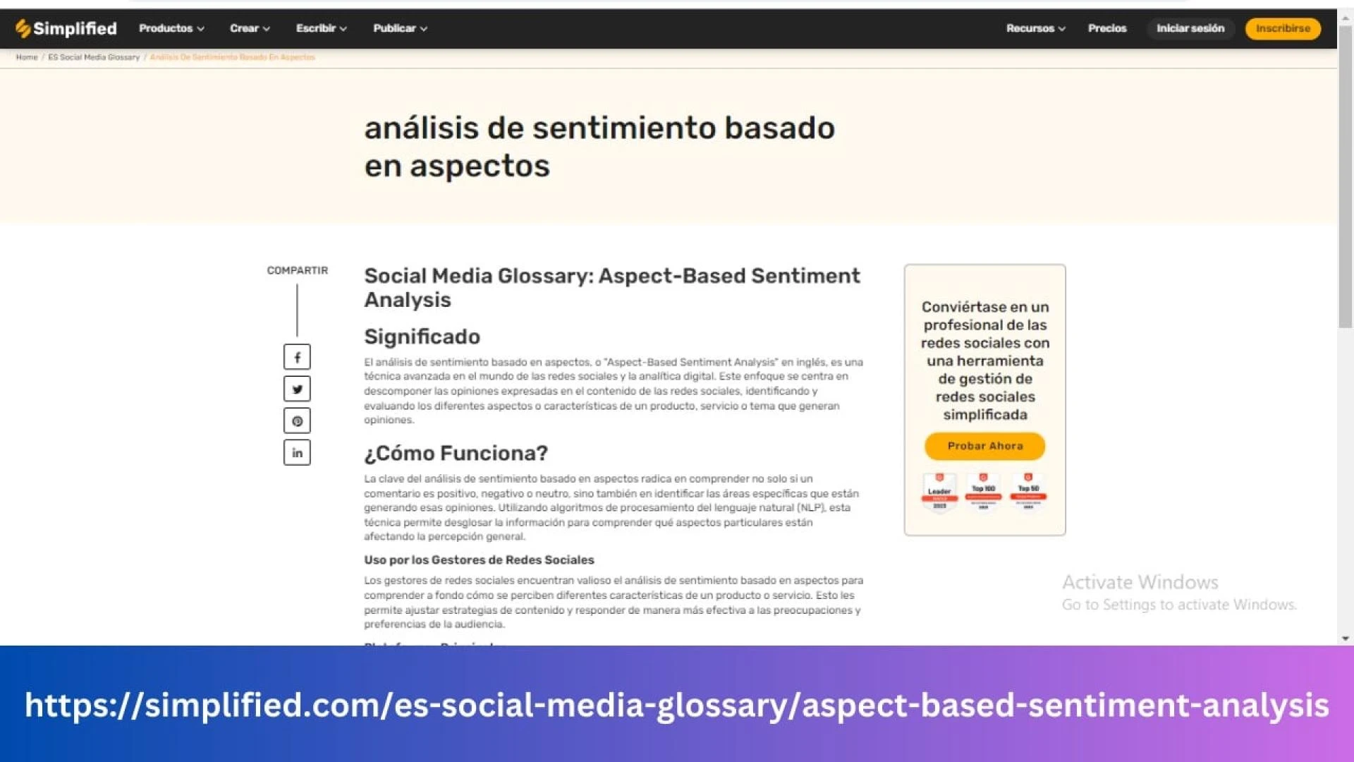 Análisis de sentimiento basado en aspectos: Definición y significado en ...